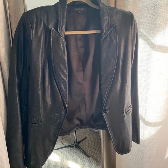 Rachel Zoe | Jackets & Coats | Rachel Zoe Leather Blazer | Poshmark